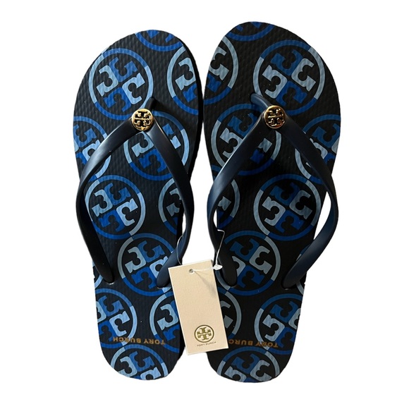 Tory Burch | Shoes | Tory Burch Stacked T Logo Flip Flops | Poshmark